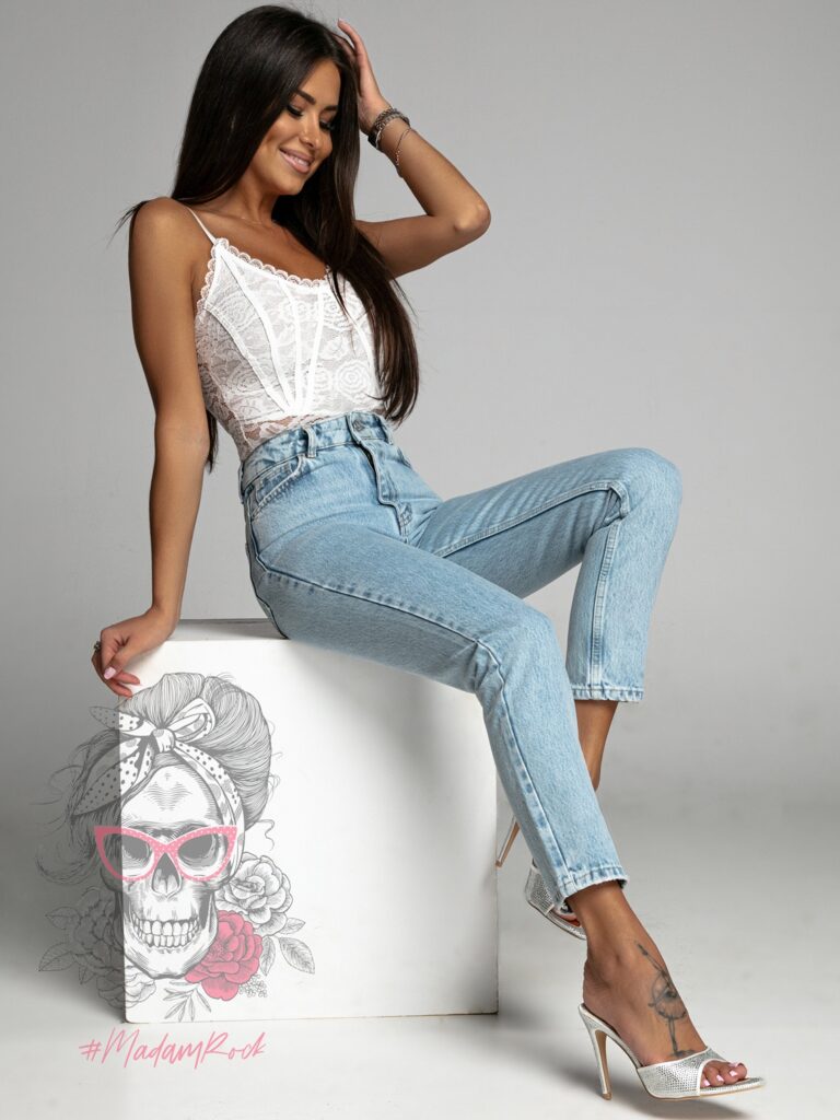 Body koronkowe Seecret białe - Madam Rock