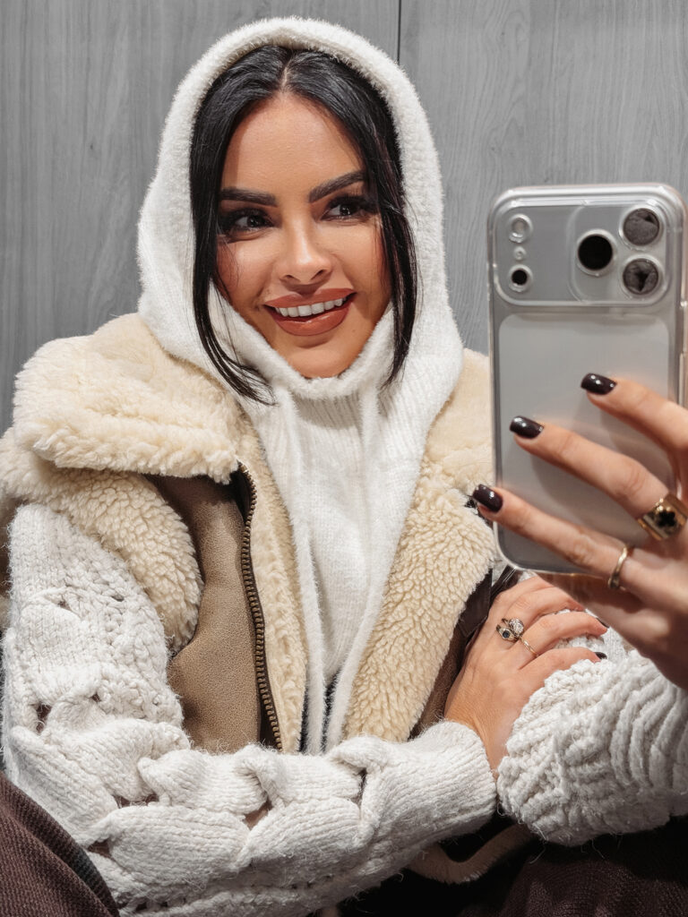 Kaptur balaklava OLAVOGA SABINA ecru - Madam Rock